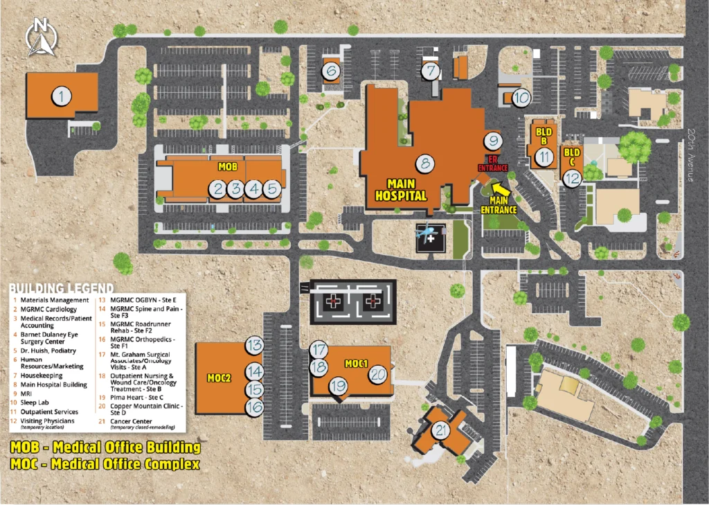 Campus Map - Mt. Graham Regional Medical Center
